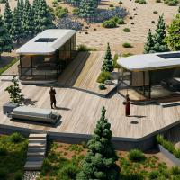 China Futuristic Space Capsule House 10sqm Compact Accommodation with Smart Home System for Tourism for sale