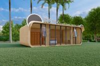 China FULL KING Apple Cabin Prefabricated Luxury Structure with 80x80mm Steel Frame and 6mm Low-E Glass for sale