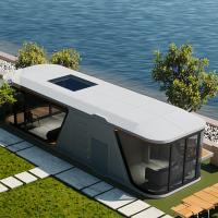 China Prefabricated Apple Capsule House 11.5m x 3.3m Luxury Pod Hotel Eco Room 12kw for sale
