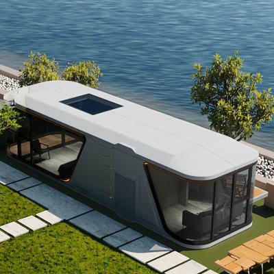 China Prefabricated Apple Capsule House 11.5m x 3.3m Luxury Pod Hotel Eco Room 12kw for sale
