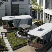 China Wind Resistance Grade 10 Customizable Space Capsule House Energy-Saving Design 80x80x3.0mm Steel Frame for sale