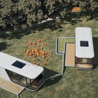China Custom Prefab Capsule House with Galvanized Steel Frame for sale