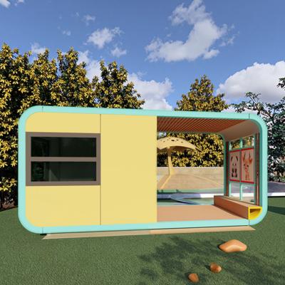 China Wind Resistance Grade 9 Prefabricated Beach Small Capsule Luxury Home Mobile Container Outdoor Hotel Modular House for sale