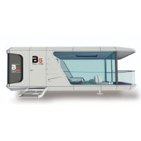 China Galvanized Steel Frame B5 Space Capsule 28 m² with Balcony King Bed Suite for sale