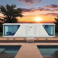 China Portable Space Capsule House 38㎡ Prefabricated Modular for sale