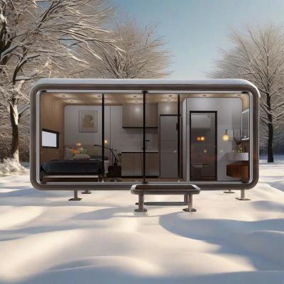 China 12kW Custom Apple Cabin Prefab Mobile Outdoor House for Small Studio and Live Streaming Room for sale