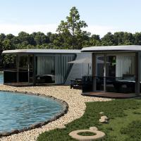 China Outdoor Mobile Capsule House 8.5m & 11.5m Models with Earthquake 8 and Typhoon 12 Resistance for sale