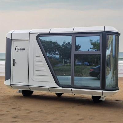 China Movable Panoramic Skylight Space Capsule House Outdoor for sale
