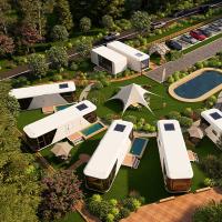 China Fullking 11.5m x 3.4m Space Capsule Mobile House 4-Person Prefab Homestay with Custom Options for sale