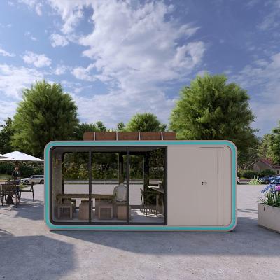 China Prefabricated Apple Cabin Smart Travel Homestay Mobile Office 20ft Customizable for sale