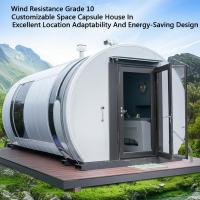 China Wind Resistance Grade 10 Customizable Space Capsule House Energy-Saving Design 80x80x3.0mm Steel Frame for sale