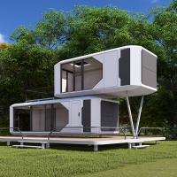 China Customized Luxury Modular Prefabricated Capsule Room Anti-Corrosion Wooden Space Cabin 80x80x3.0mm Steel Frame for sale