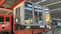 China Customizable Aluminum Apple Cabin House - 15,000 sq ft Production Capacity Mobile Office Structure with 200+ Units Monthly Output for sale