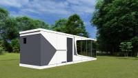 China Customized 11.5m x 2.25m Space Capsule House for Scenic Hotels and Outdoor Living for sale