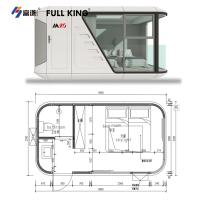 China M20 Aluminum Capsule House Eco-Friendly Solar Powered Portable Home 20ft CE Certified for sale