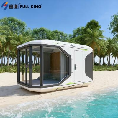 China Luxury Space Capsule Mobile Home 20 sqm Prefab House for Hotel Resort for sale
