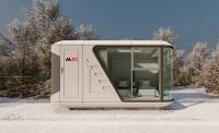 China Apple Capsule Mobile House 5.6m x 3.3m Modern Prefab Hotel Homestay for sale