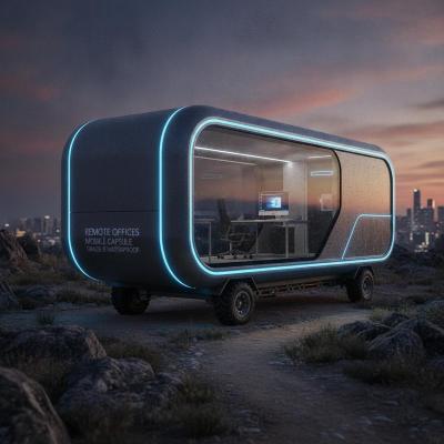 China Mobile Capsule House LED Lights Waterproof Grade 9 Fluorocarbon Aviation Aluminum Alloy for sale