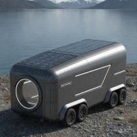 China Grade 9 Waterproof Mobile Capsule House 20.8.5m with Solar Panel Integration for sale
