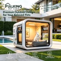 China Modular Outdoor Pet Cabin with Large Spacious Design and Aluminum+Steel Frame for sale