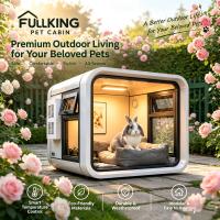 China Modular Outdoor Pet Cabin with Large Spacious Design and Aluminum+Steel Frame for sale