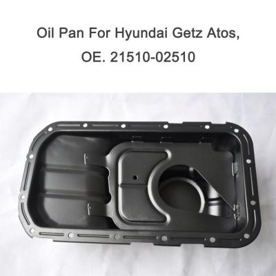 China Black Metal Engine Oil Pan 21510-02510 for Hyundai KIA 1.0 1.1L Easy Assembly for sale