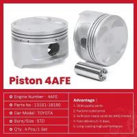 China Aluminum Alloy 4A-FE Forged Pistons 13101-16120 Customized for Toyota 1.6L Engine for sale