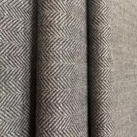 China 380 GSM Knitted TR Herringbone Fabric 155cm Width for Ladies Outerwear Garments and Pants for sale