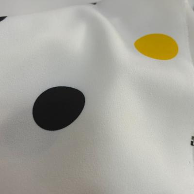 China 75D Polyester Spandex Scuba Crepe Print Fabric - 280 GSM Weight, 150 cm Width for Textile Manufacturing for sale