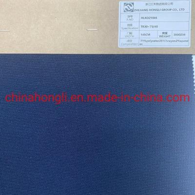 China 71% Polyester 28% Rayon 2% Spandex Waffle Knit Fabric 180 GSM 150 CM Width for Men's Outerwear for sale