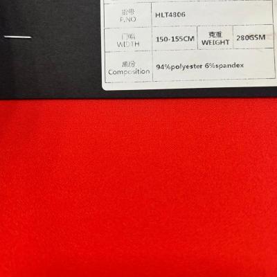 China Scuba Crepe Fabric 280GSM 94% Polyester 6% Spandex 155CM Width for Sportswear and Dresses for sale