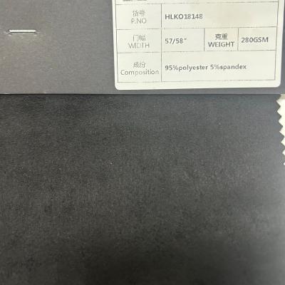 China Scuba Suede Fabric 280GSM 150CM Width for Outerwear - 95% Polyester 5% Spandex Knitting Material for sale
