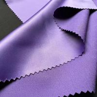 China 190 GSM 100% Polyester Satin Fabric with 2% Spandex - 58/60