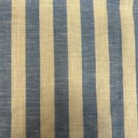 China Viscose Linen Yard-Dyed Striped Fabric 72/28 Blend 145cm Width 135gsm for Fashion Apparel for sale