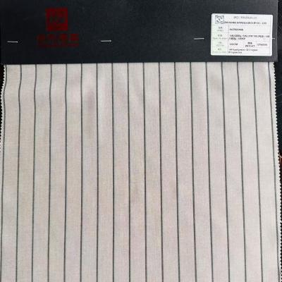 China 175 GSM TR Striped Woven Fabric 64% Polyester 32% Rayon 4% Spandex for Ladies Suits and Dresses for sale