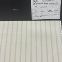 China 75% Recycled Polyester Baribe Stripe Fabric 280 GSM 148 CM Width for Blazers and Suits for sale