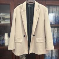 China 280-300 GSM Polyester Rayon Spandex Woven Fabric 148cm Width for Women's Blazer Manufacturing for sale