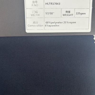 China 68% Polyester 28% Rayon 4% Spandex TR Twill Fabric 230 GSM 148 CM Width for Uniform Manufacturing for sale