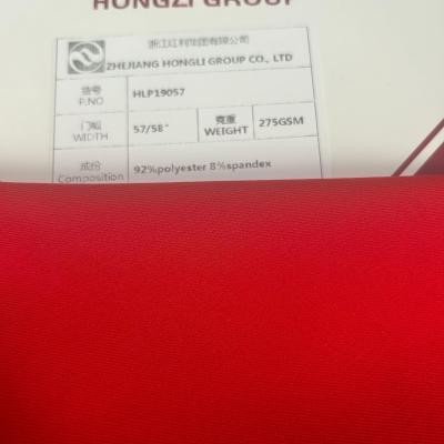 China Zara Basic Polyester Spandex 2/2 Twill Fabric 260-280GSM 148CM Width for Women's Blazers for sale