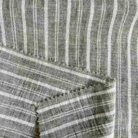 China 100% Polyester Plain Weave Stripe Pattern Imitation Linen Fabric 160GSM 57/58 for sale