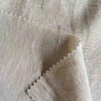 China 100% Polyester Fabric Plain Weaving Solid Dyeing - Imitate Linen Hand Feel for sale