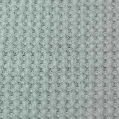 China Cotton Polyester Waffle Fabric 220gsm 165cm Knitted Dyed for Fashion Garment for sale