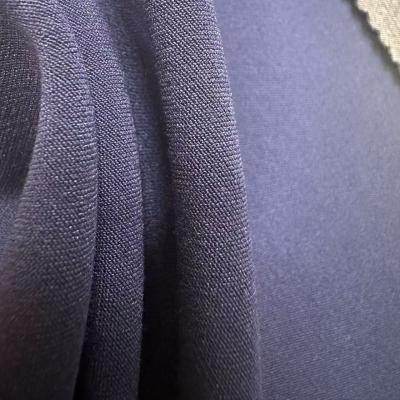 China Polyester Rayon Spandex Double Weave Twill Fabric 270GSM 149CM for Ladies Suit Pant Dress for sale