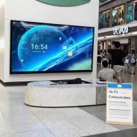 China 55 Inch Smart Interactive LED Touch Screen Electronic Whiteboard Multimedia Teaching and Conference Tablet for Elevator Use for sale