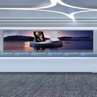 China Factory Ultra Thin Bezel 55'' 3*3 LCD Video Wall Advertising Player LCD Panel   Digital Poster Seam  for Exhibition Halls for sale