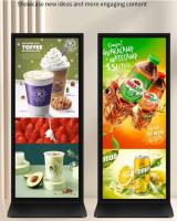 China Free CMS Interactive Touch 43/49/55 Inch LCD Indoor Totem Kiosk IP65 Rating Advertising Player High Visibility for Indoor Use for sale