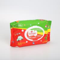 China Alcohol-Free Organic Cotton Baby Wipes Private Label 15*20CM Sheet Size for sale