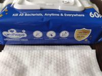 China Adults' Choice 60pcs Unihope Sterilization Wipes Kills 99.9% of Bacteria No Flavor Added for sale