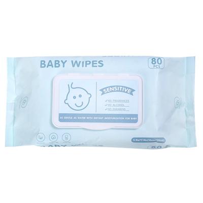 China Non-Woven Alcohol-Free Antibacterial Wet Wipes for Babies Gentle and Non-Irritating for sale