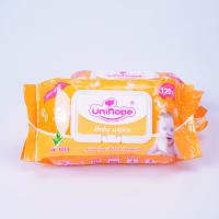 China Baby Skin Care Wet Wipes 120pcs Pack with Plastic Lid and Fragrance ISO Certified for sale